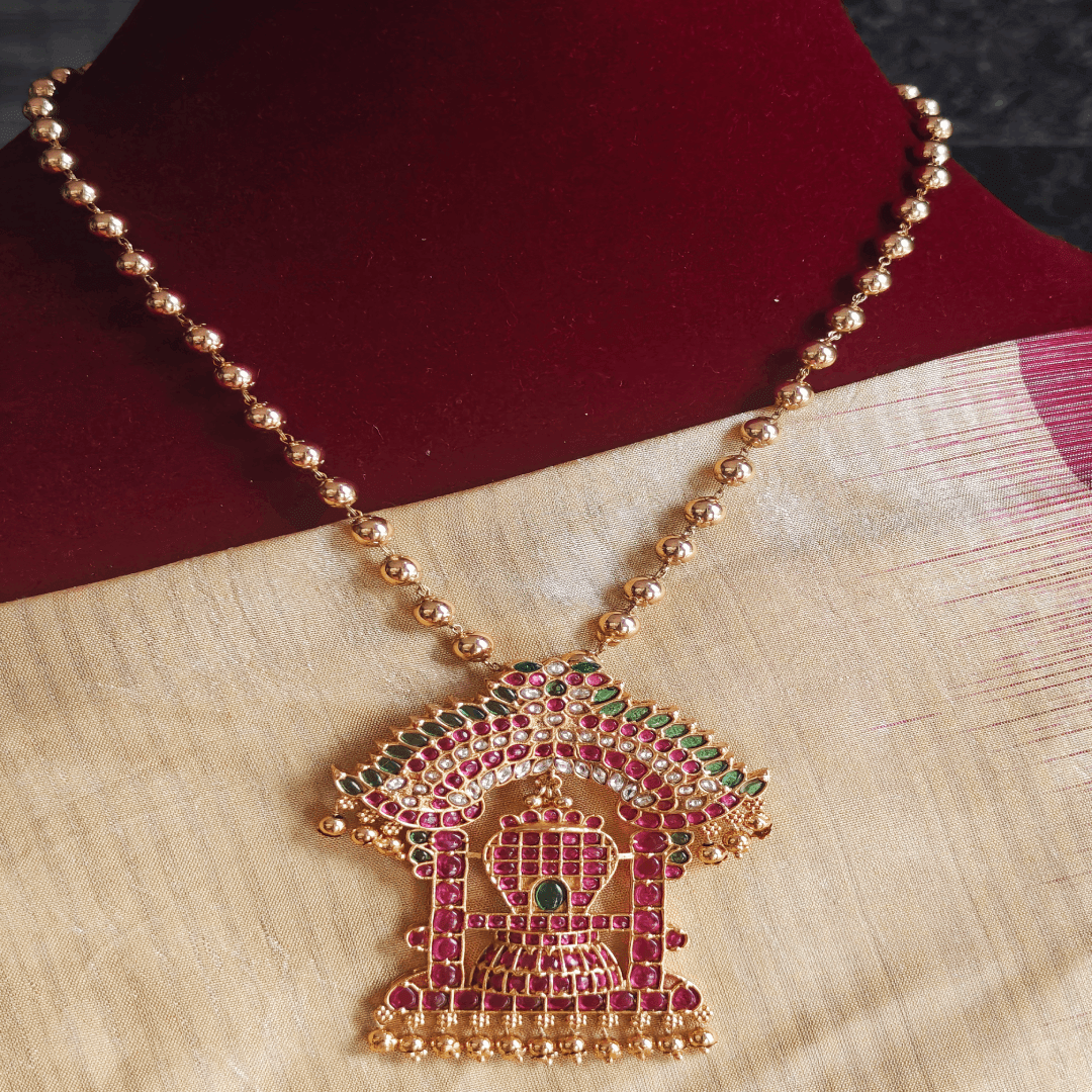 Lingam pendant with ball chain - Harshianbu Jewellery