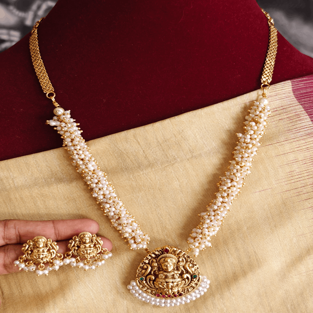 Lakshmi muthu charam necklace - Harshianbu Jewellery