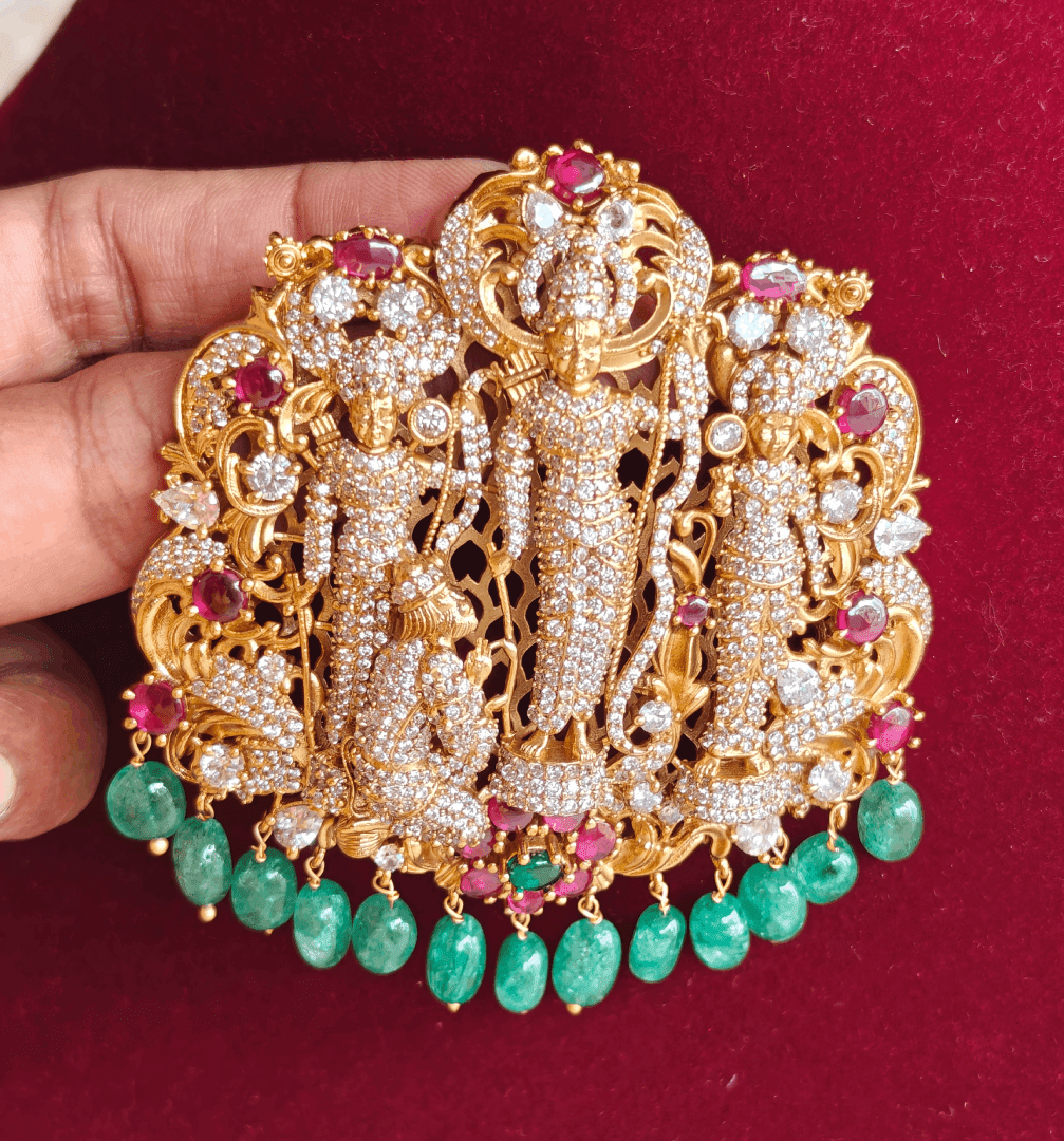 Ram parivar pendant - Harshianbu Jewellery