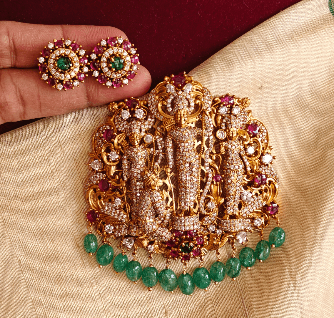 Ram parivar pendant set - Harshianbu Jewellery