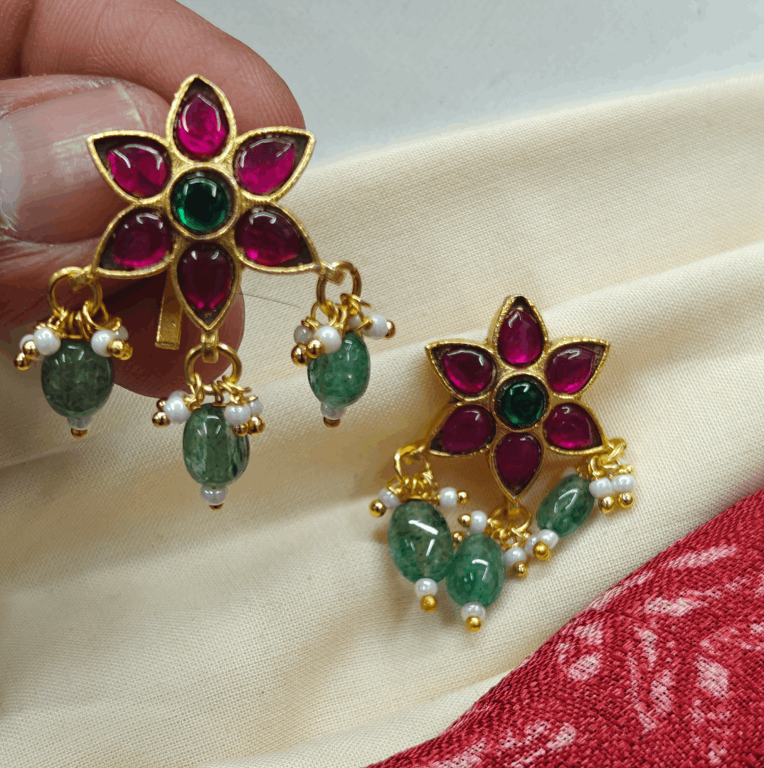 Flower bugadi - Harshianbu Jewellery