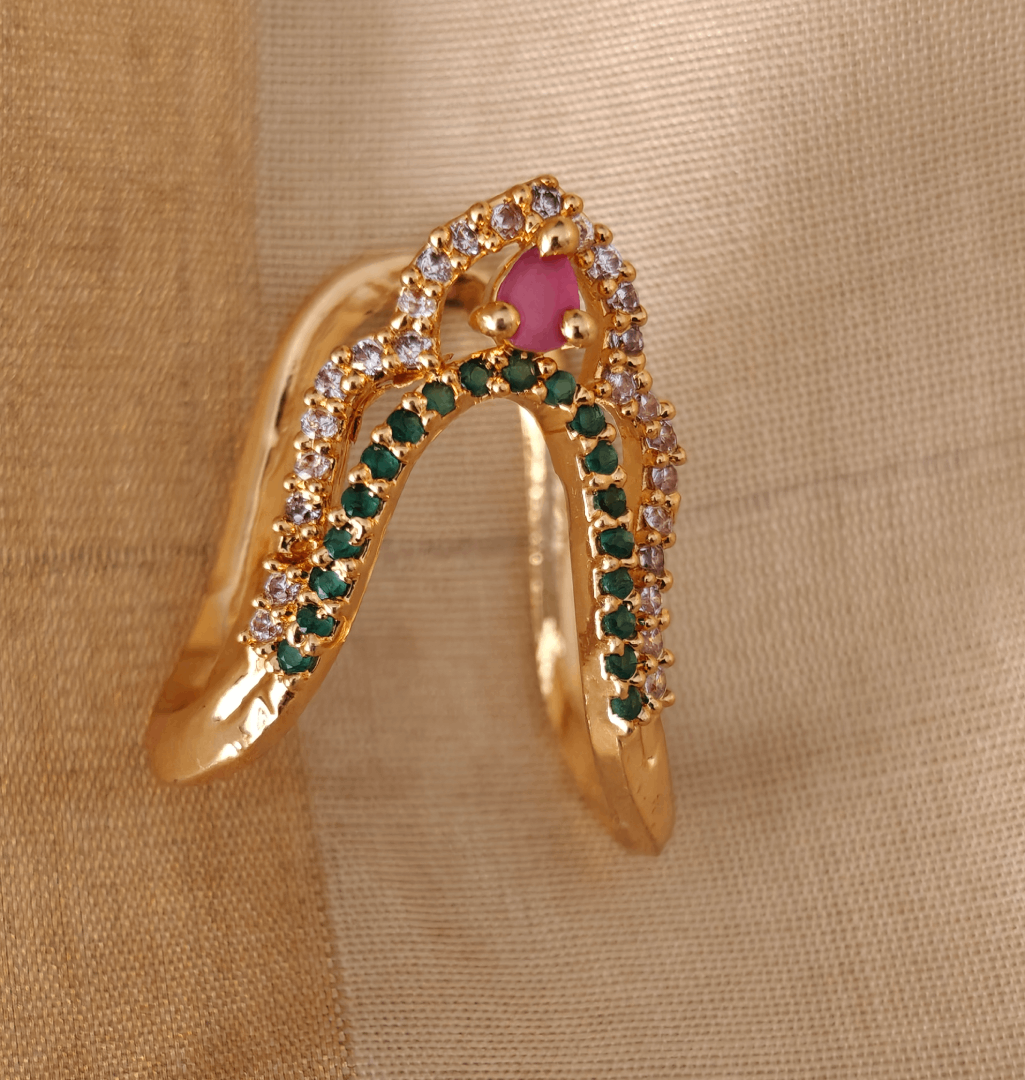 Vanki Ring Design 3(multi colour) - Harshianbu Jewellery